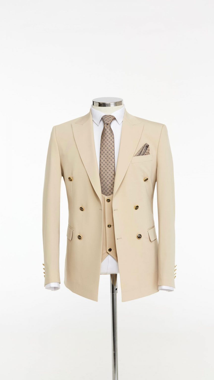 BORHANI Elegance Suit – Beige Cream – BORHANI